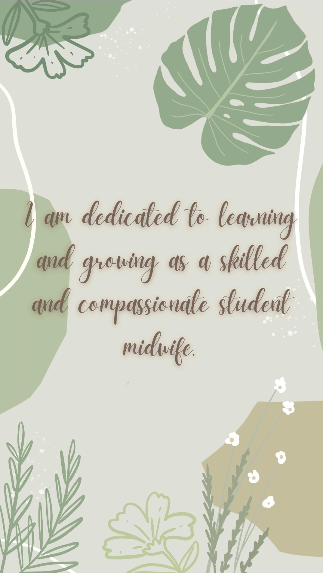 30 MIDWIFERY AFFIRMATION CARDS, Student Midwife Boho Affirmations for ...