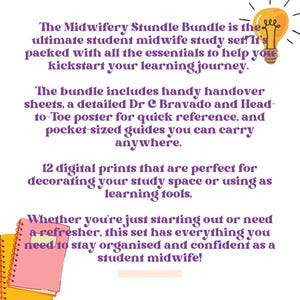 Midwifery Student Study Bundle: Pocket Guides & Posters (12 PDF Files ...