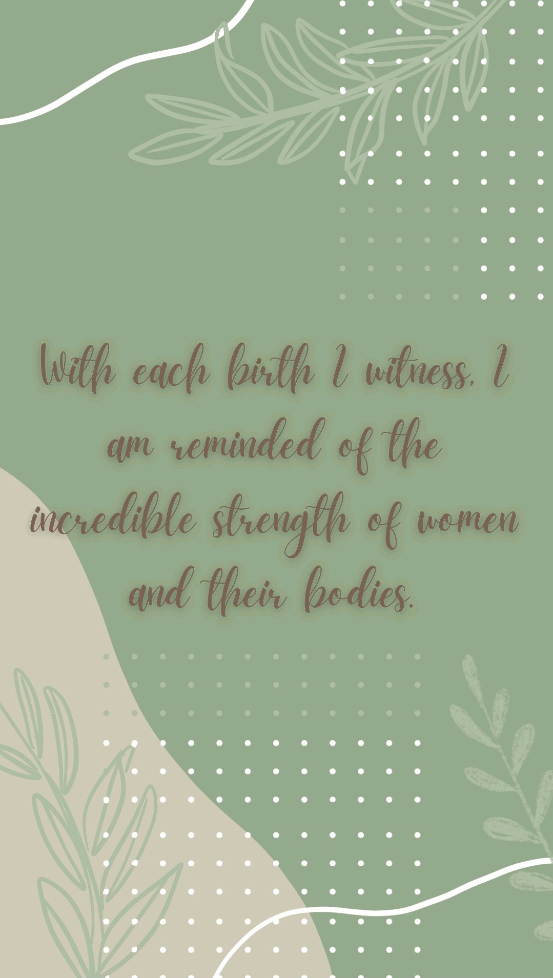 30 MIDWIFERY AFFIRMATION CARDS, Student Midwife Boho Affirmations for ...