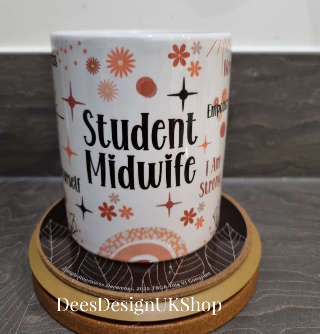 STUDENT MIDWIFE AFFIRMATIONS Ceramic Mug, Positive Vibes, Self-love ...