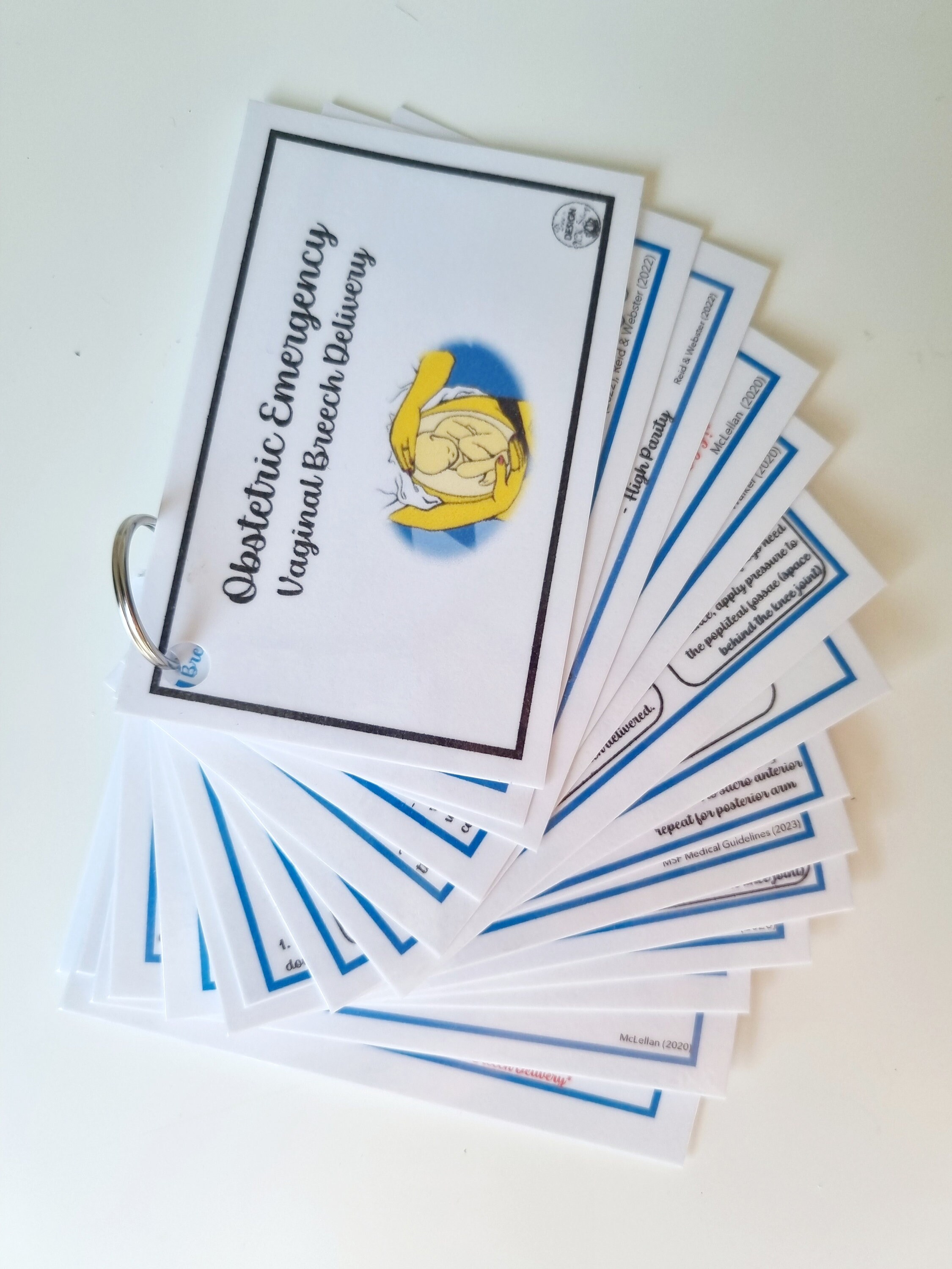 OSCE OBSTETRIC FLASHCARDS Emergency Midwifery Flashcards, Student ...