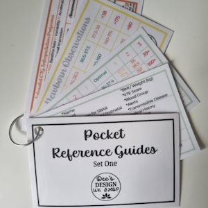 Midwifery Pocket Reference Cards: Maternity & Newborn Guides, Set 1 - Etsy
