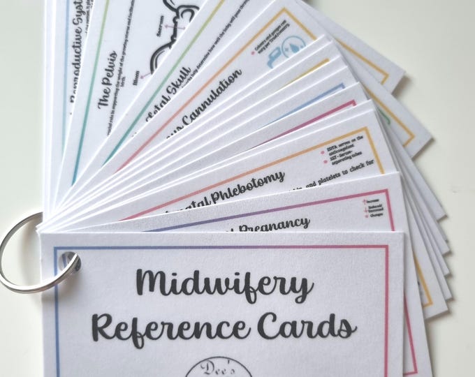 Midwifery Anatomy Flashcards - Etsy UK