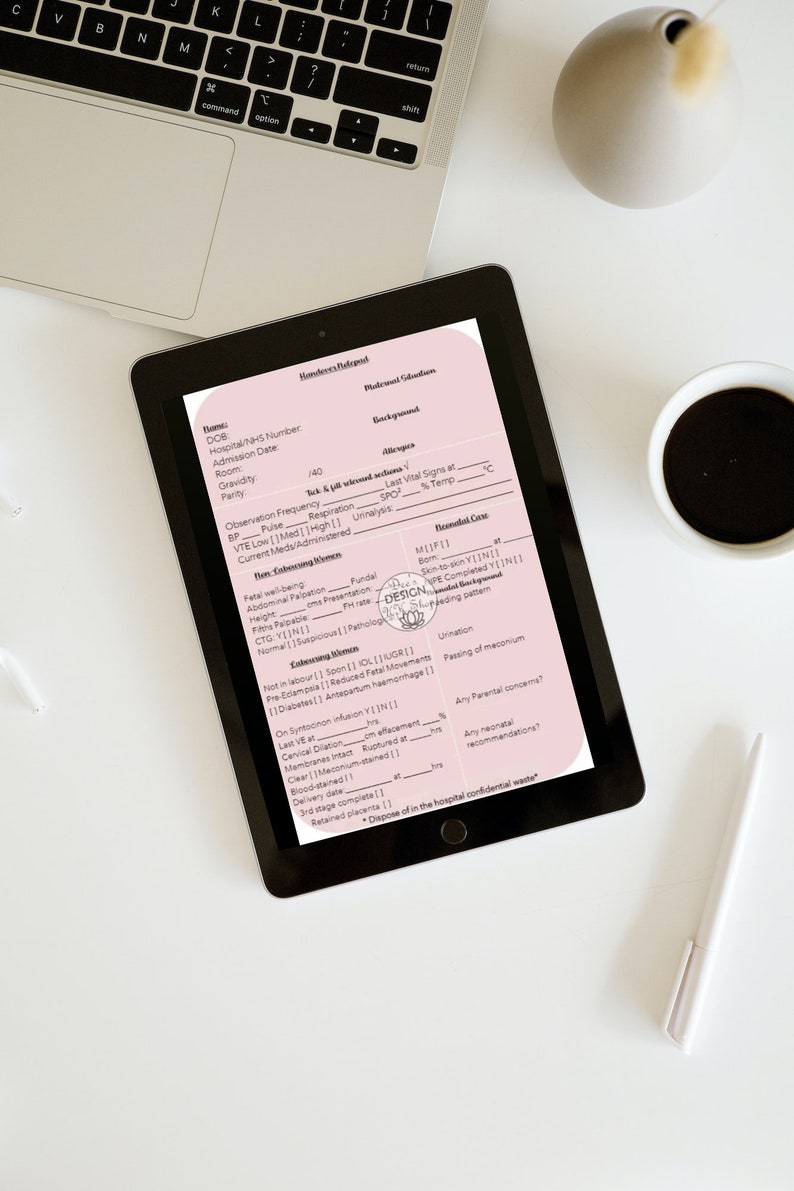 LABOUR HANDOVER SHEETS Digital Midwifery Triage and Labour Ward ...