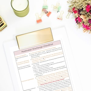POSTNATAL DISCHARGE GUIDE, Checklist for Student Midwives, Digital ...