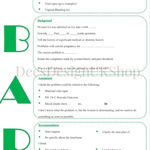 Midwifery SBAR Handover Sheets: Maternity Communication Tool (PDF) - Etsy
