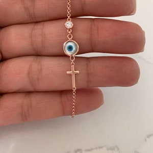 Evil Eye Bracelet in Sterling Silver, Evil Eye, Bracelet, Guardian ...