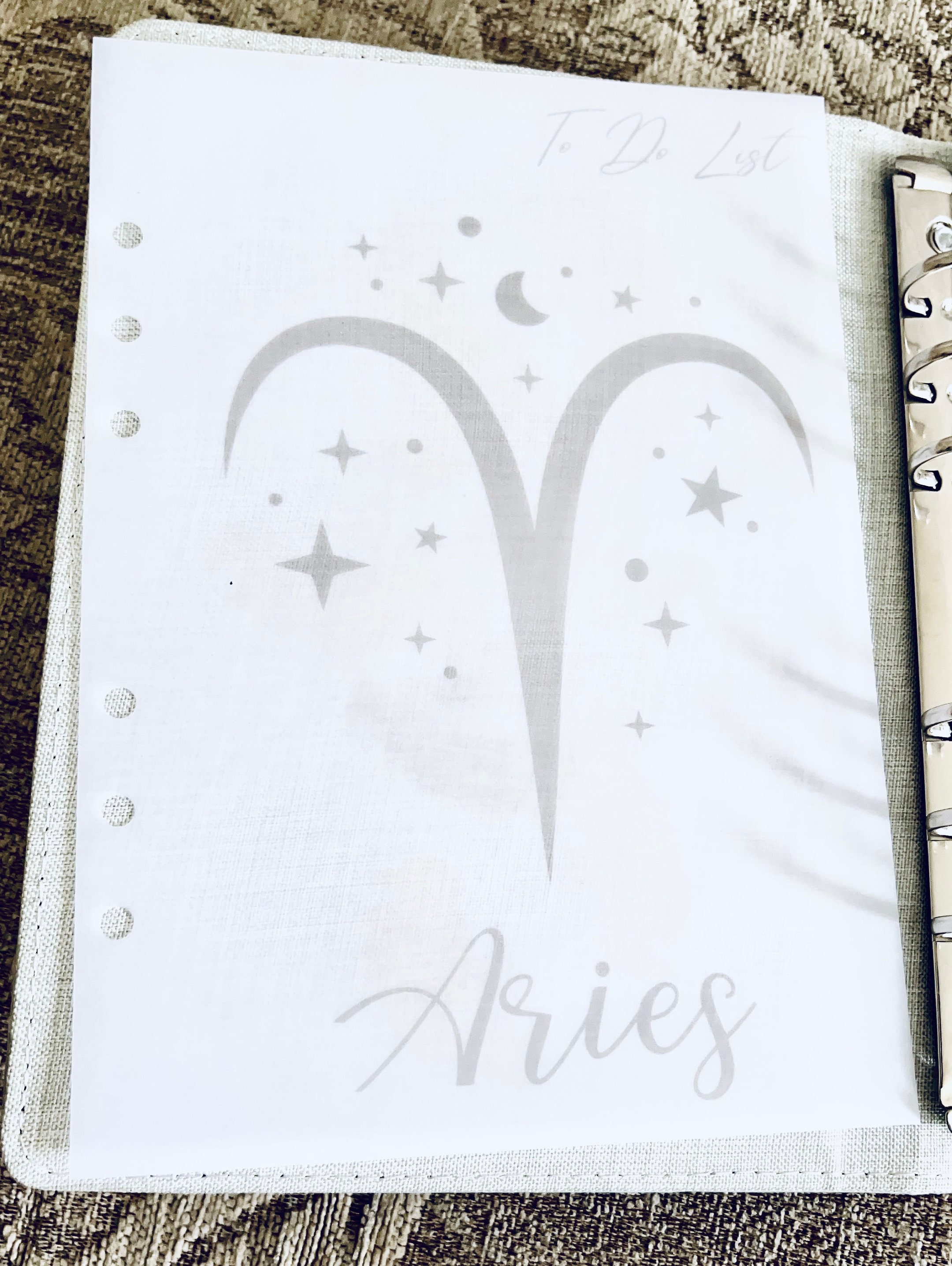 Stylish A5 Zodiac Planner Dashboard for Astrology Enthusiasts, Star ...