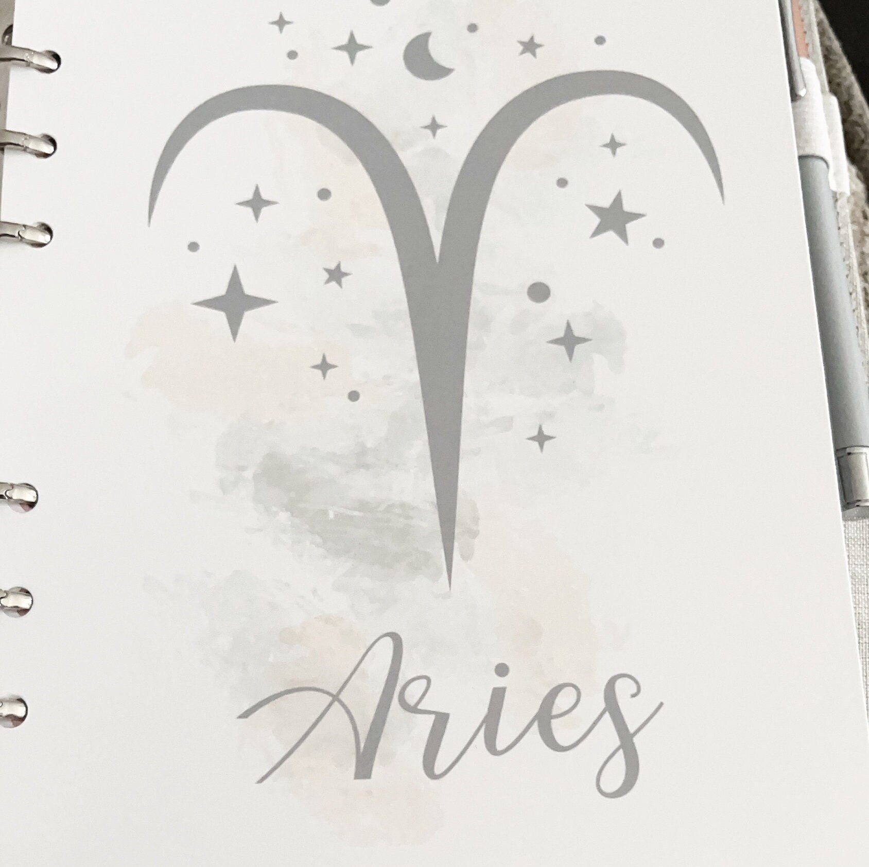 Stylish A5 Zodiac Planner Dashboard for Astrology Enthusiasts, Star ...