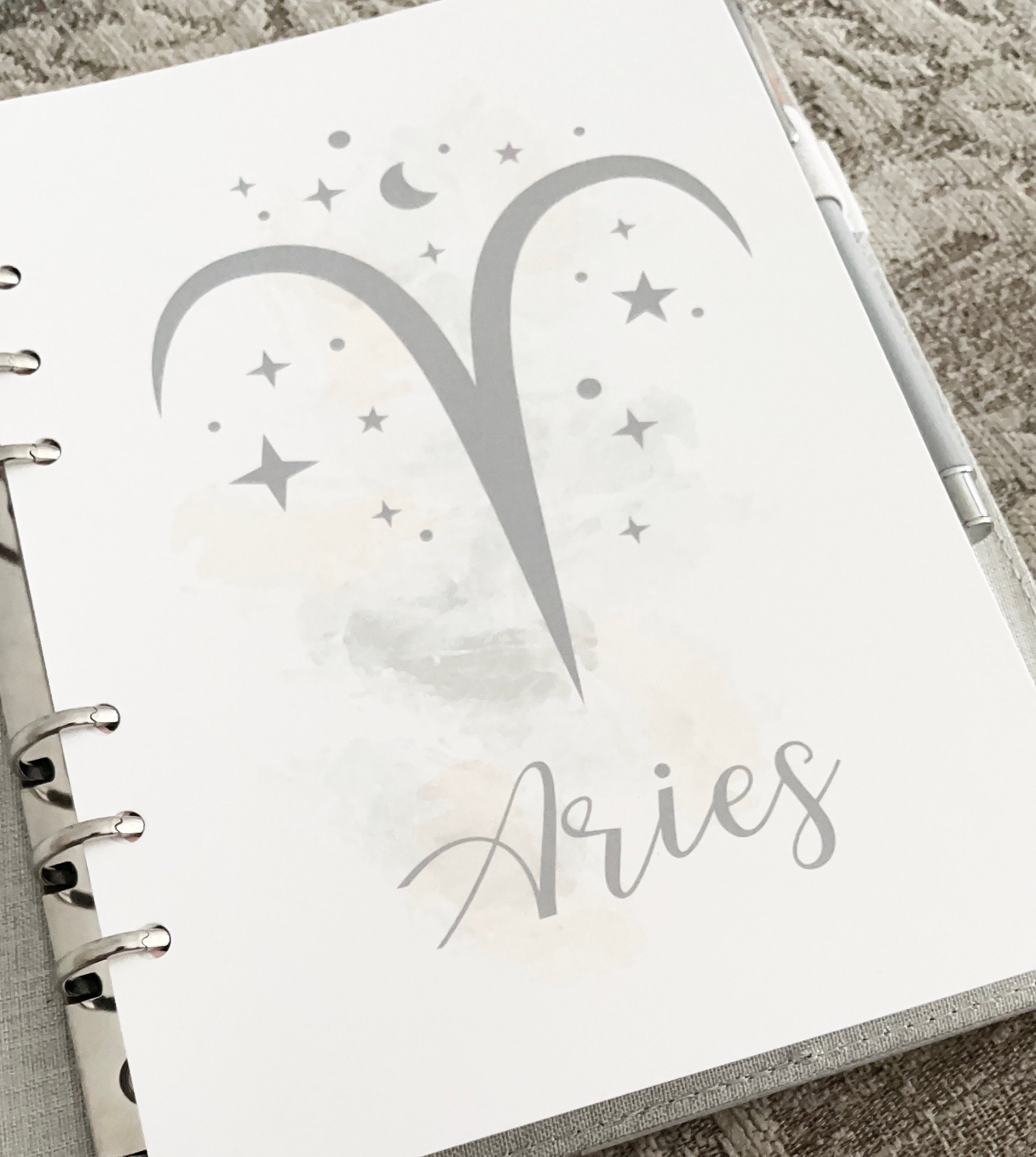 Stylish A5 Zodiac Planner Dashboard for Astrology Enthusiasts, Star ...