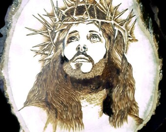 Pyrography Jesus | Etsy