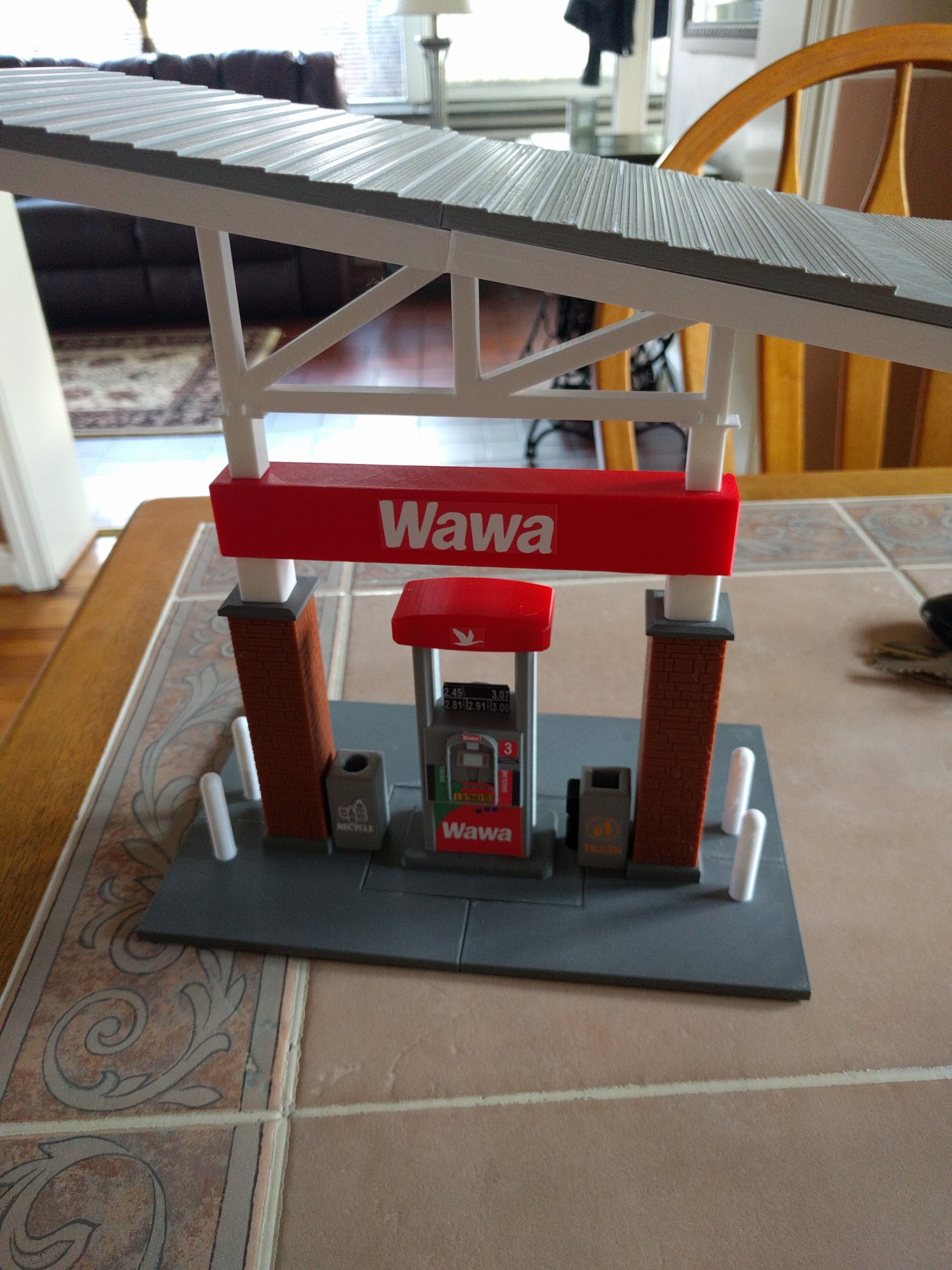 3D Printed Wawa Gas Pump 1 24 Scale Model Etsy