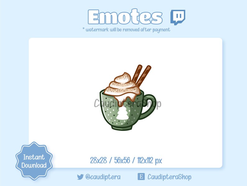 Emote Twitch Hot Chocolate 2 Hot Chocolate Discord Stream Streamer ...