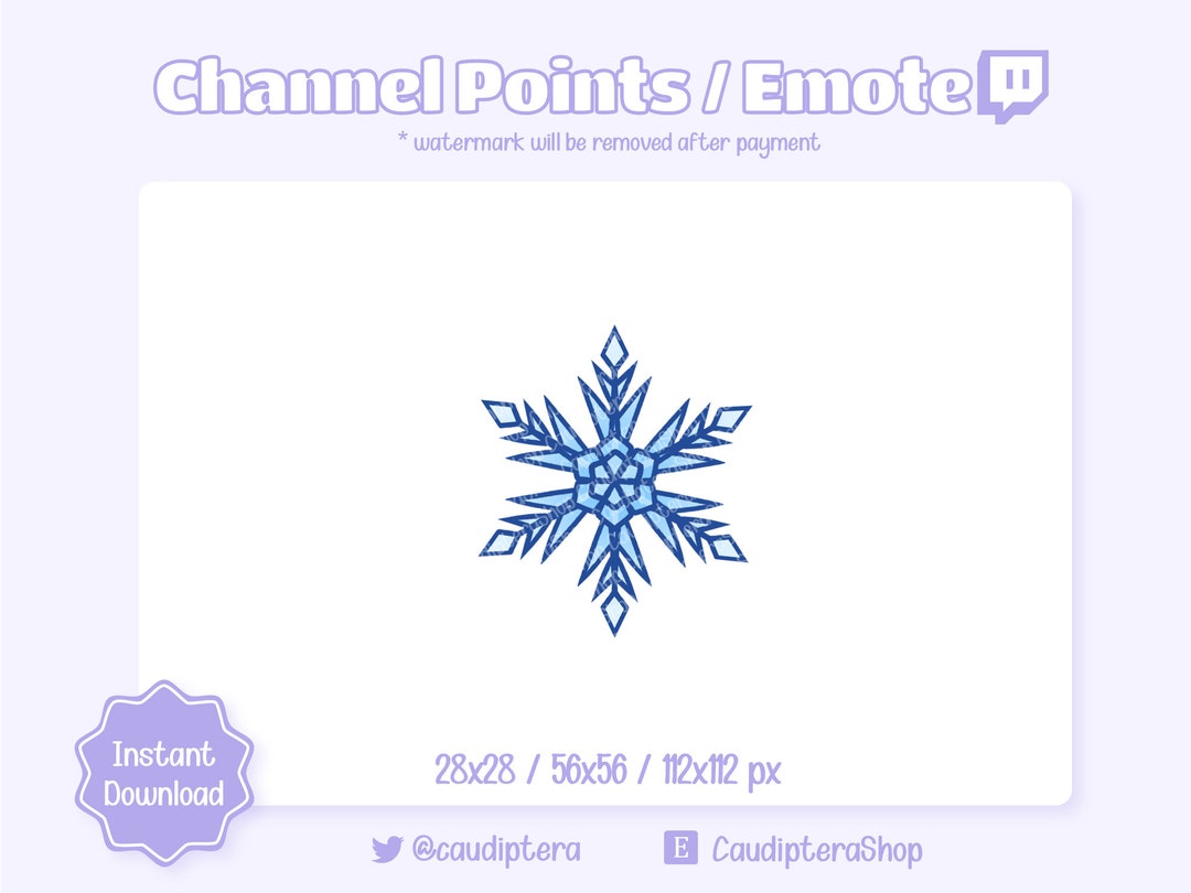 Channel Point / Emote Twitch Snowflake 2 Snowflake Discord Streamer ...