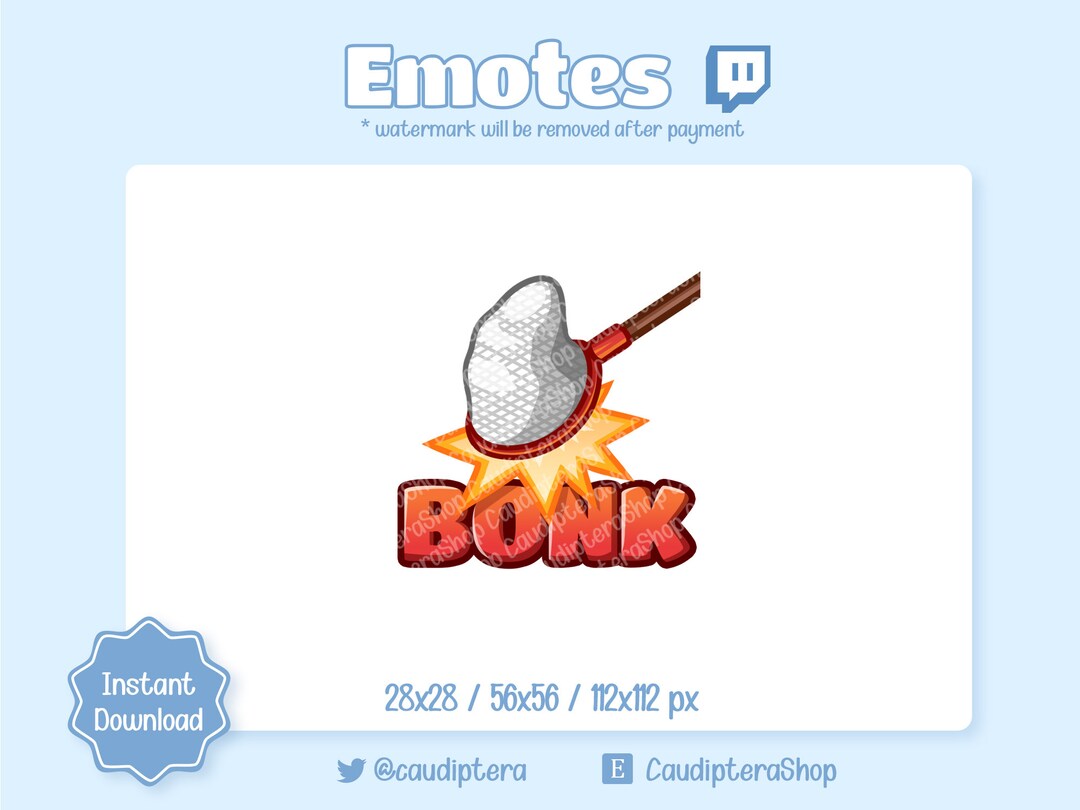Emotes / Discord Twitch Bonk Filet Net - Etsy