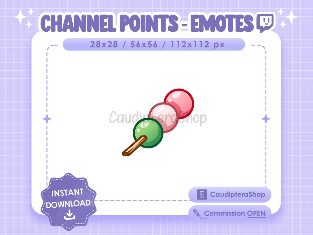Channel Point / Emote Twitch Dango - Food - Japon - Japanese - Streamer ...