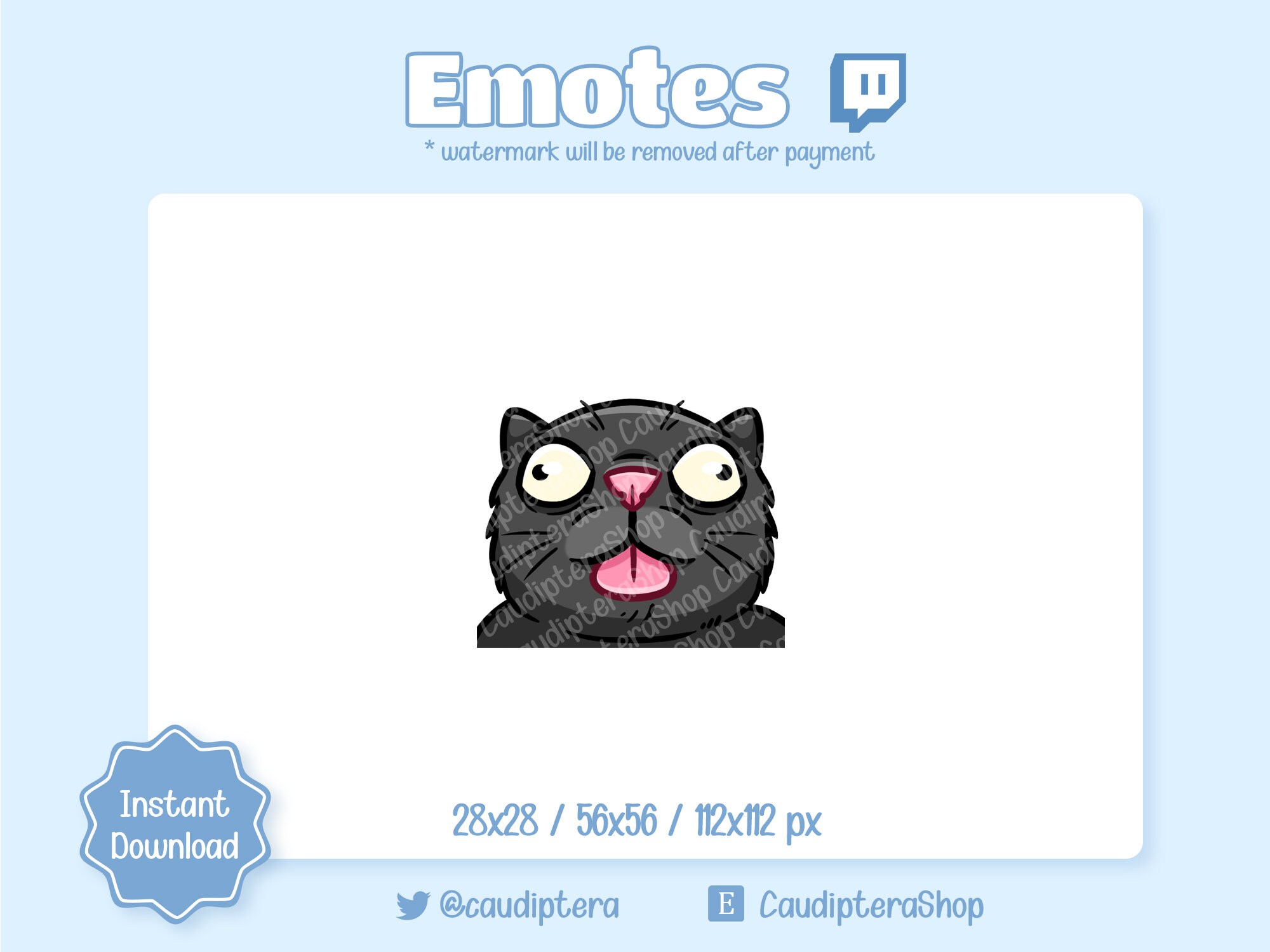 Drawing & Illustration Streamer Steam WTF Discord Chat Emote Twitch Cat ...