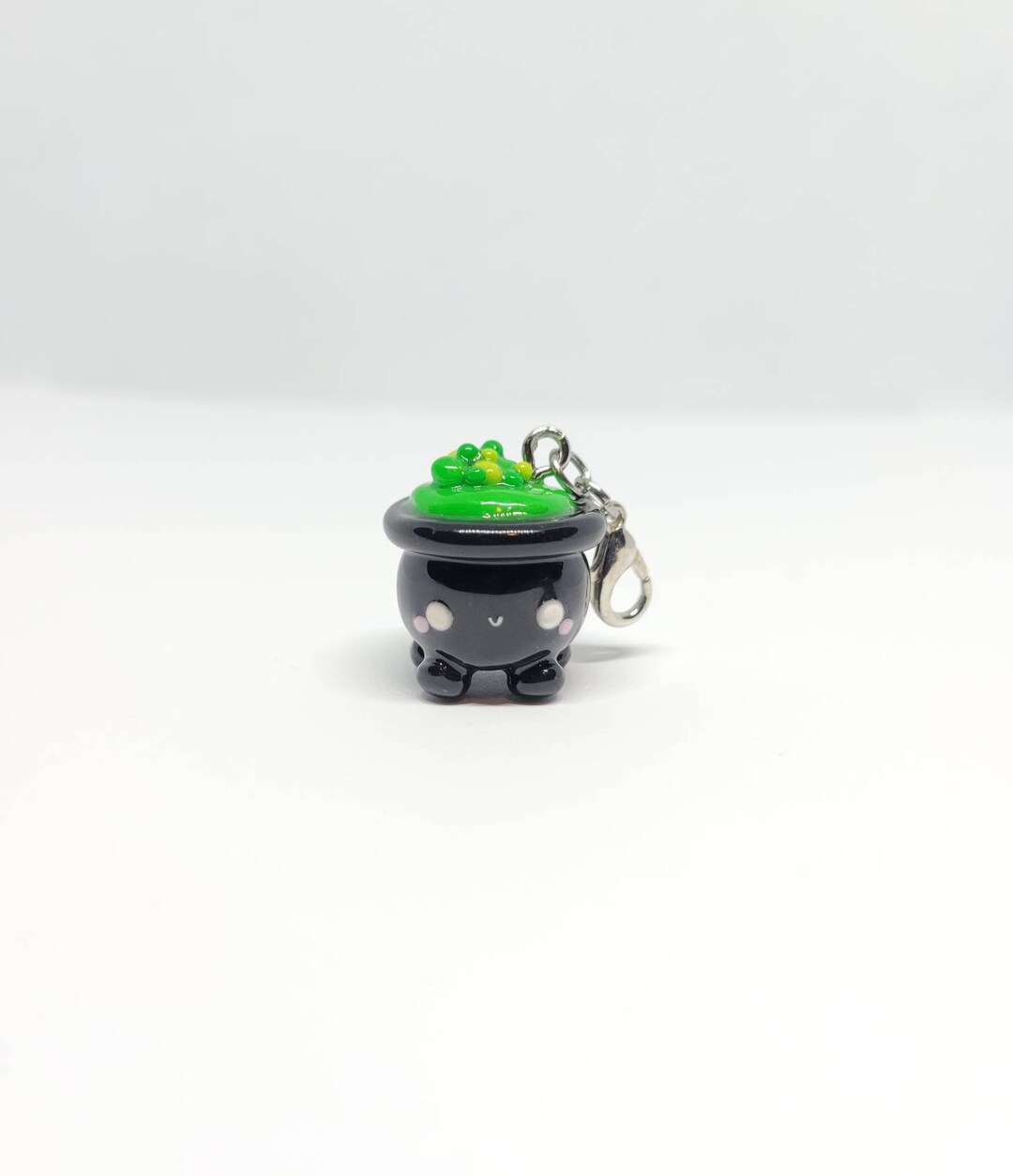 Spooky Cute Kawaii Halloween Cauldron Polymer Clay Charm - Etsy