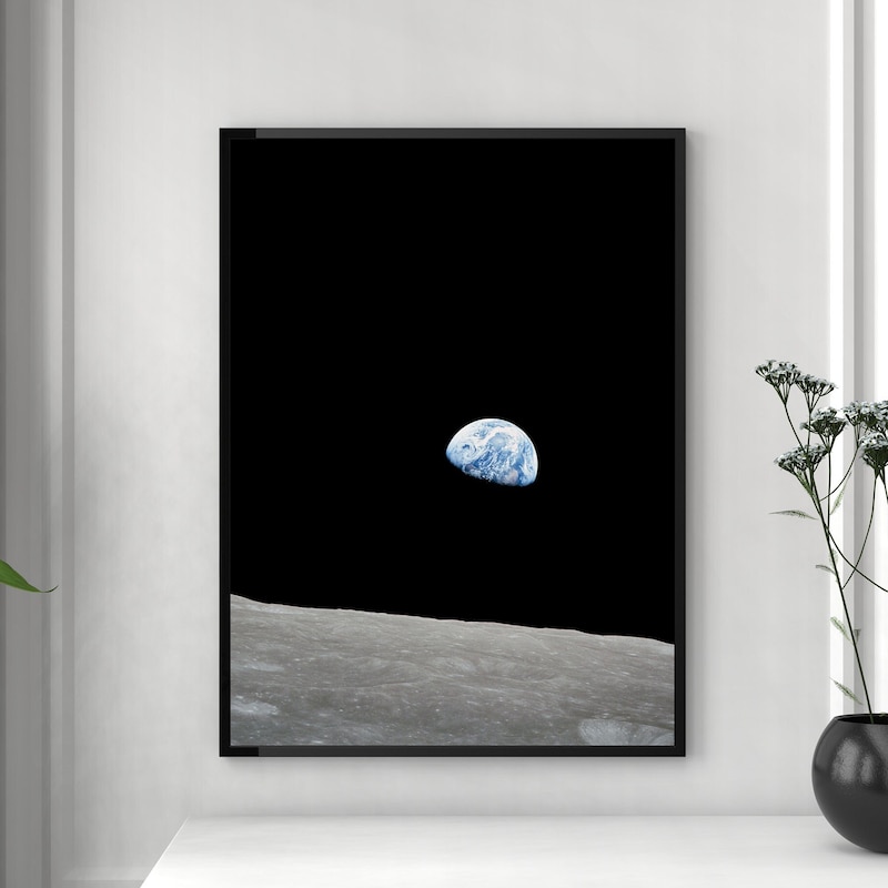 Earth Rise Poster - Etsy