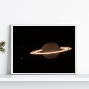NASA Print, Unframed JWST Saturn Print, NASA James Webb Space Telescope ...