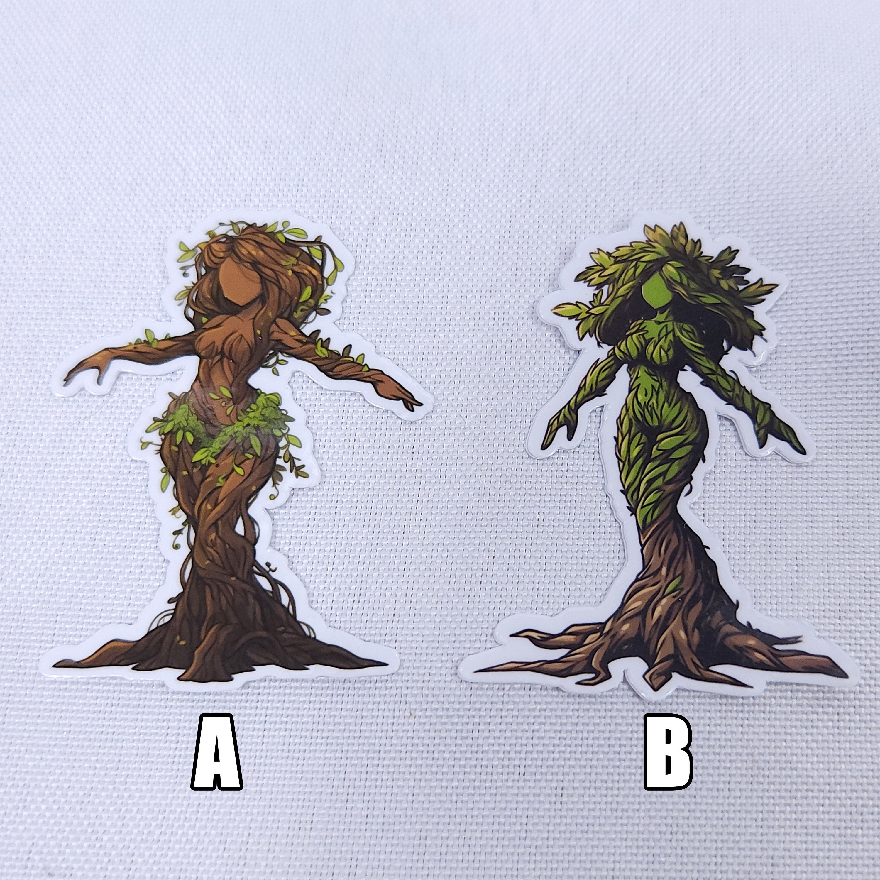 Laminated Dryad & Forest Nymph Stickers, Druidic Creatures, Laptop ...