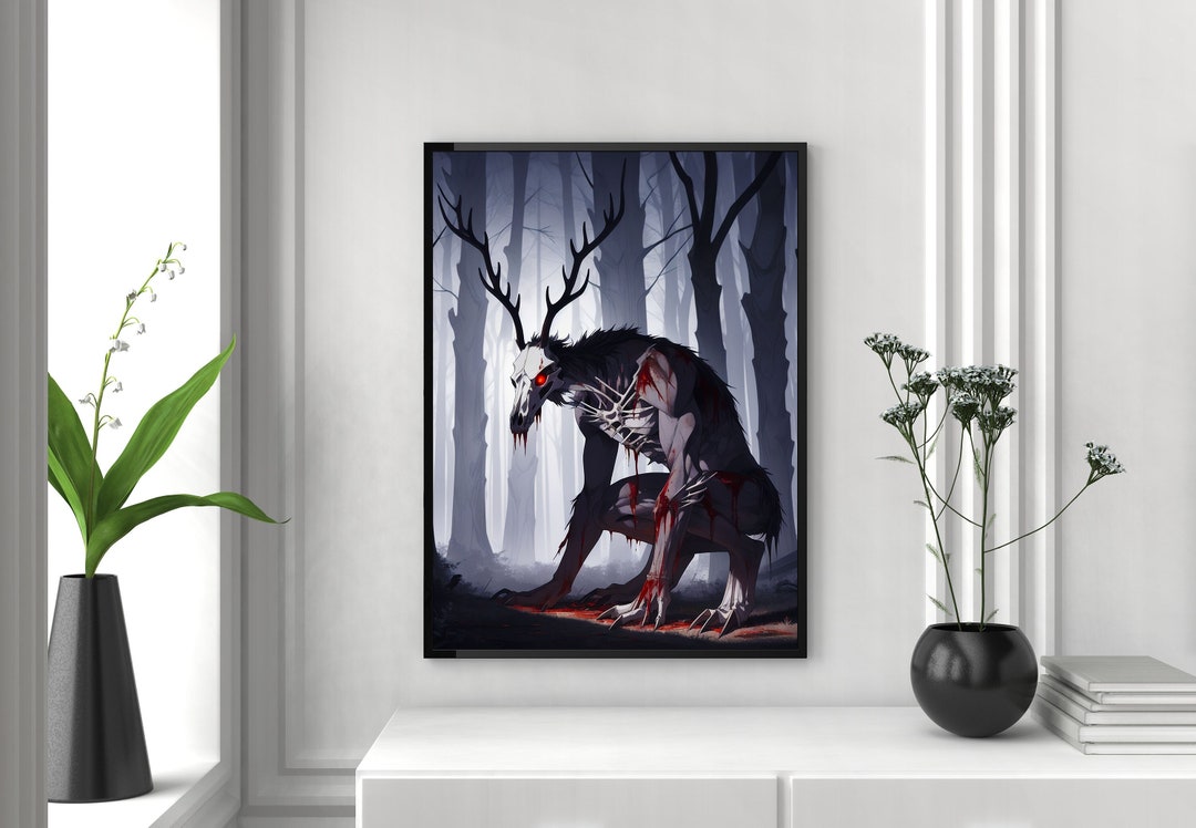 Wendigo Art Print Algonquian Native American Folklore Mythological ...