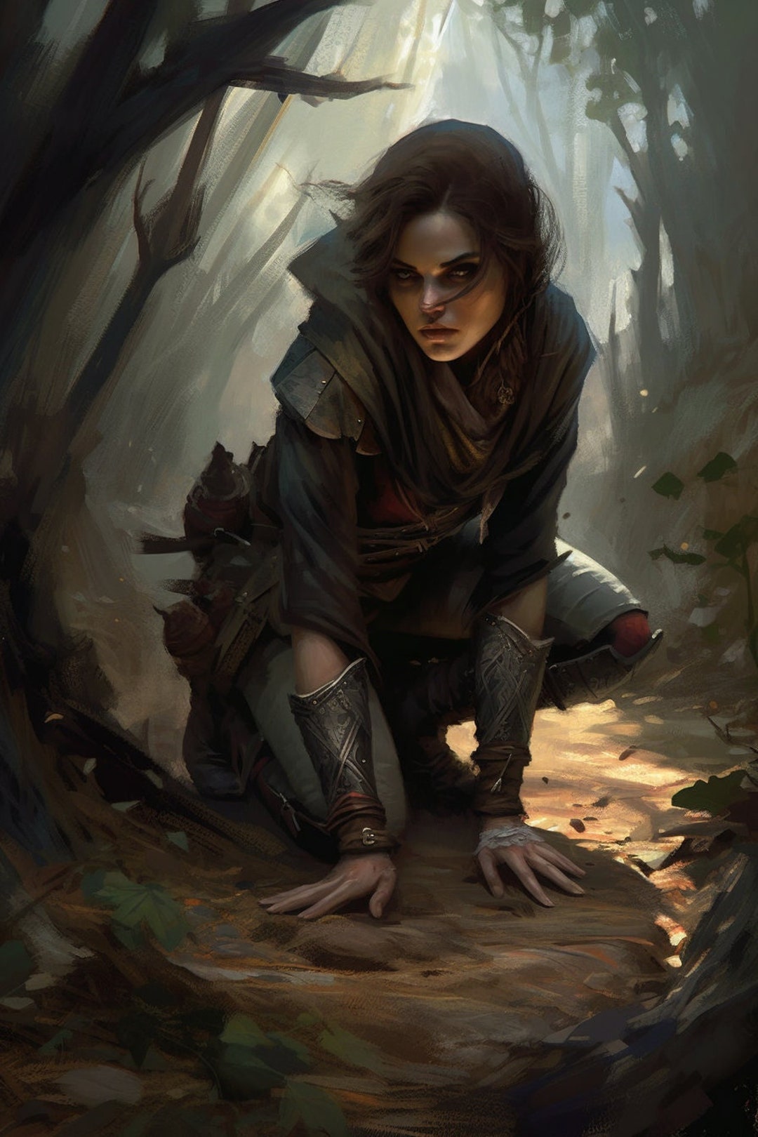 Sneaking Rogue Print, Wall Art, Fantasy Prints, Decoration, High ...