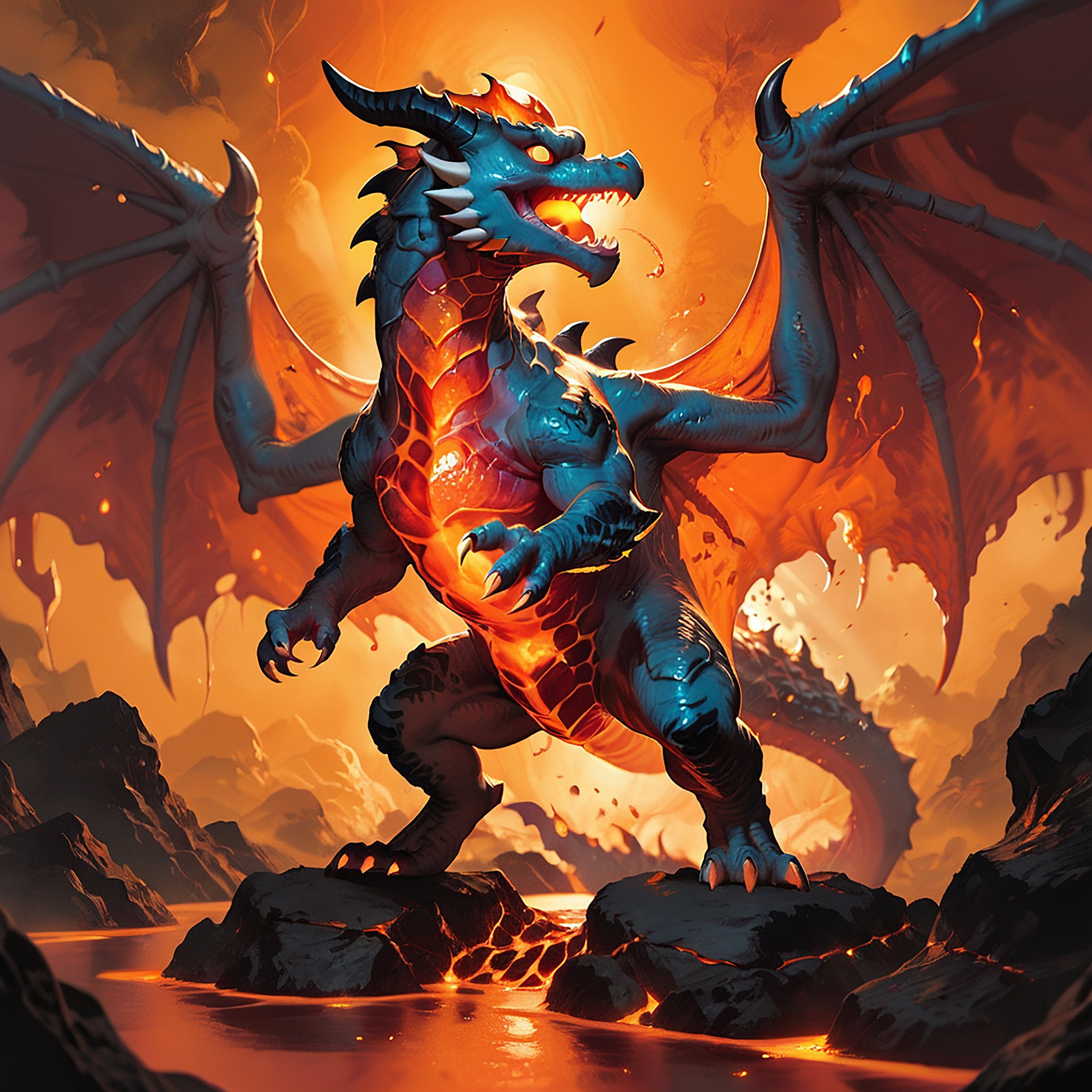 Custom Dragon Commission, Build-a-dragon, Feral, Personalized Drake ...