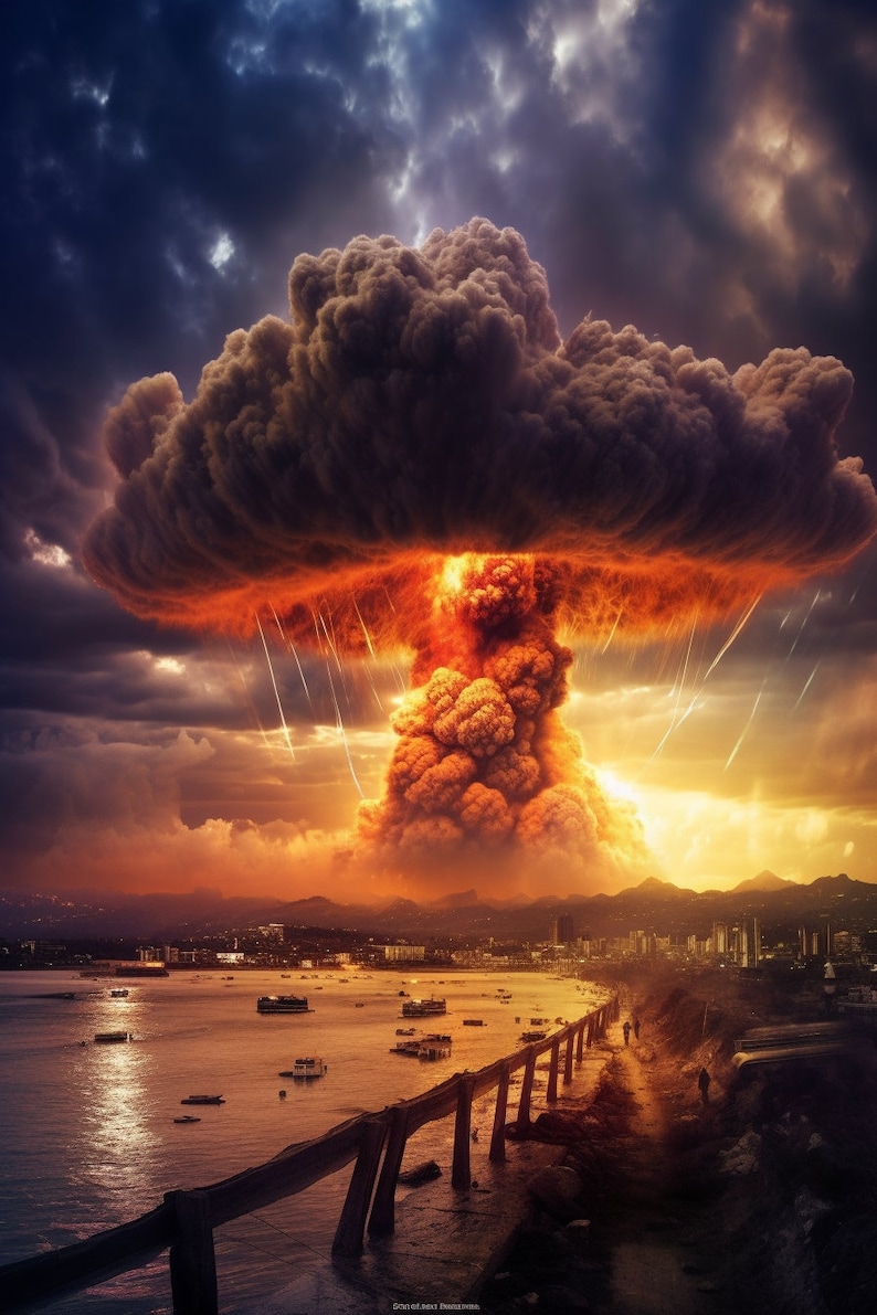 Nuclear Explosion Physical Print Nuke Photo Print Mushroom - Etsy