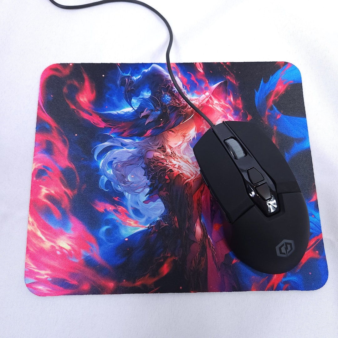 Anime Sorceress Mage Mouse Pad, Anime Desk Mat, Gaming Mouse Pad ...