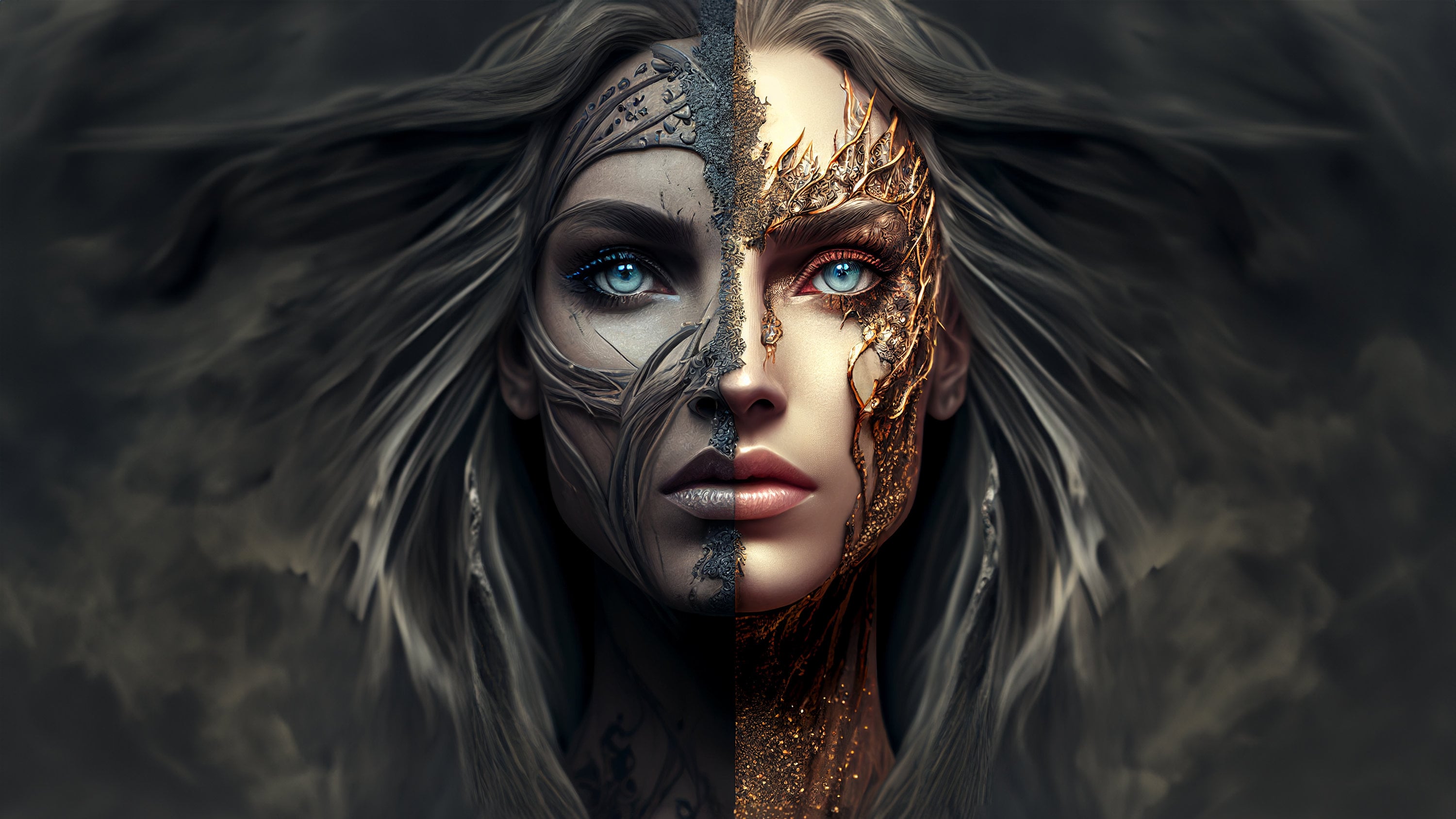 Wall Art, AI Art Print, Hel, Goddess of the Underworld Print, Norse ...