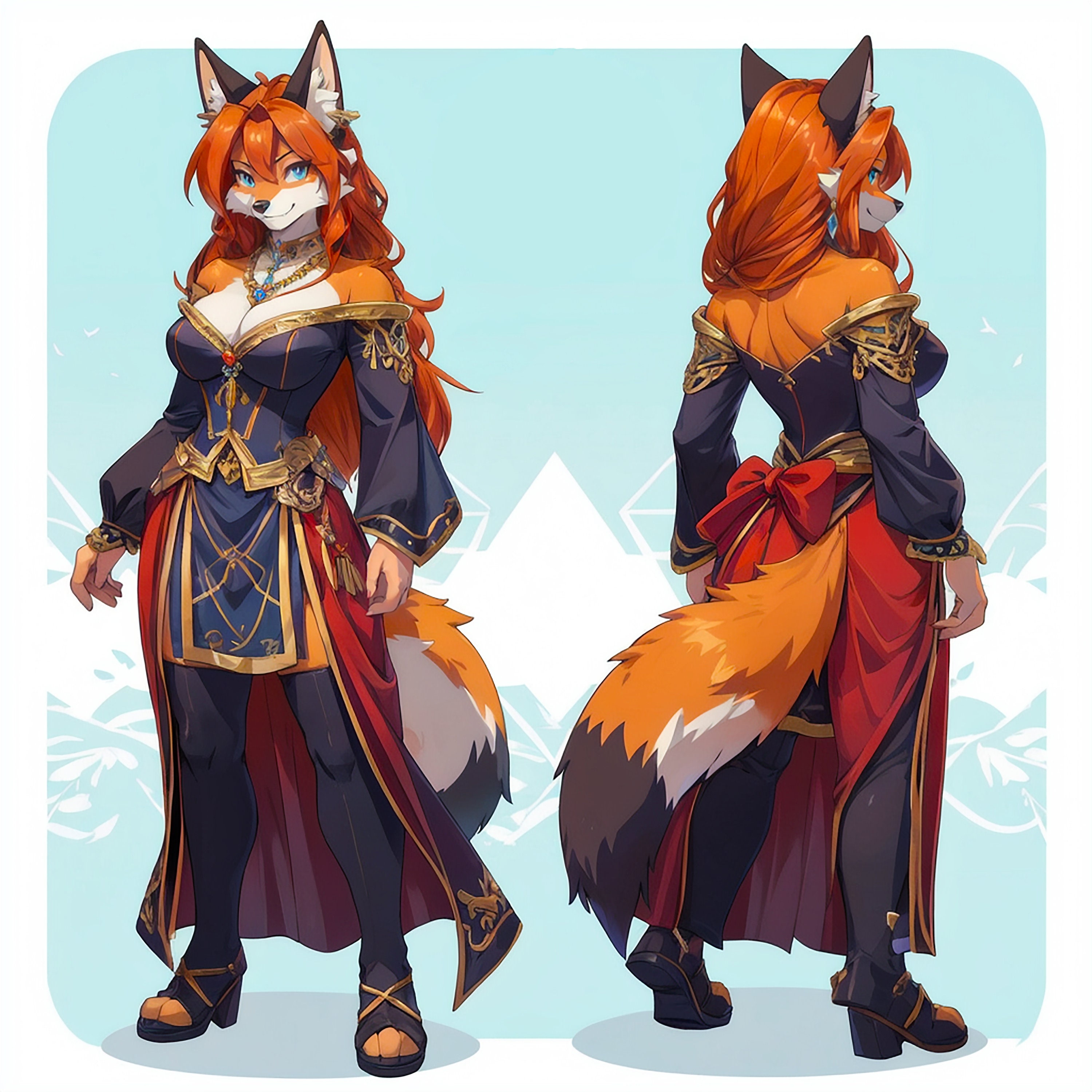 Character Reference Sheet Commission, Digital Download, Personalized ...