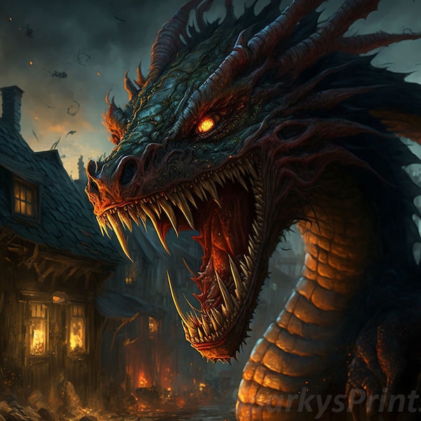 Basilisk Print - Etsy