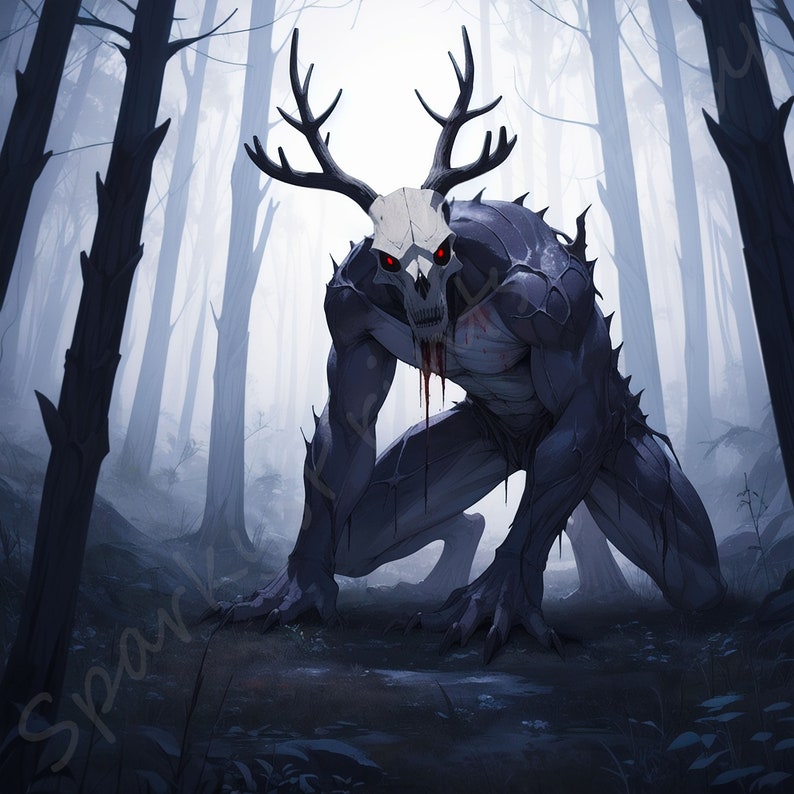 Wendigo Art Collection 1, Digital Download, Instant File, JPG Files ...