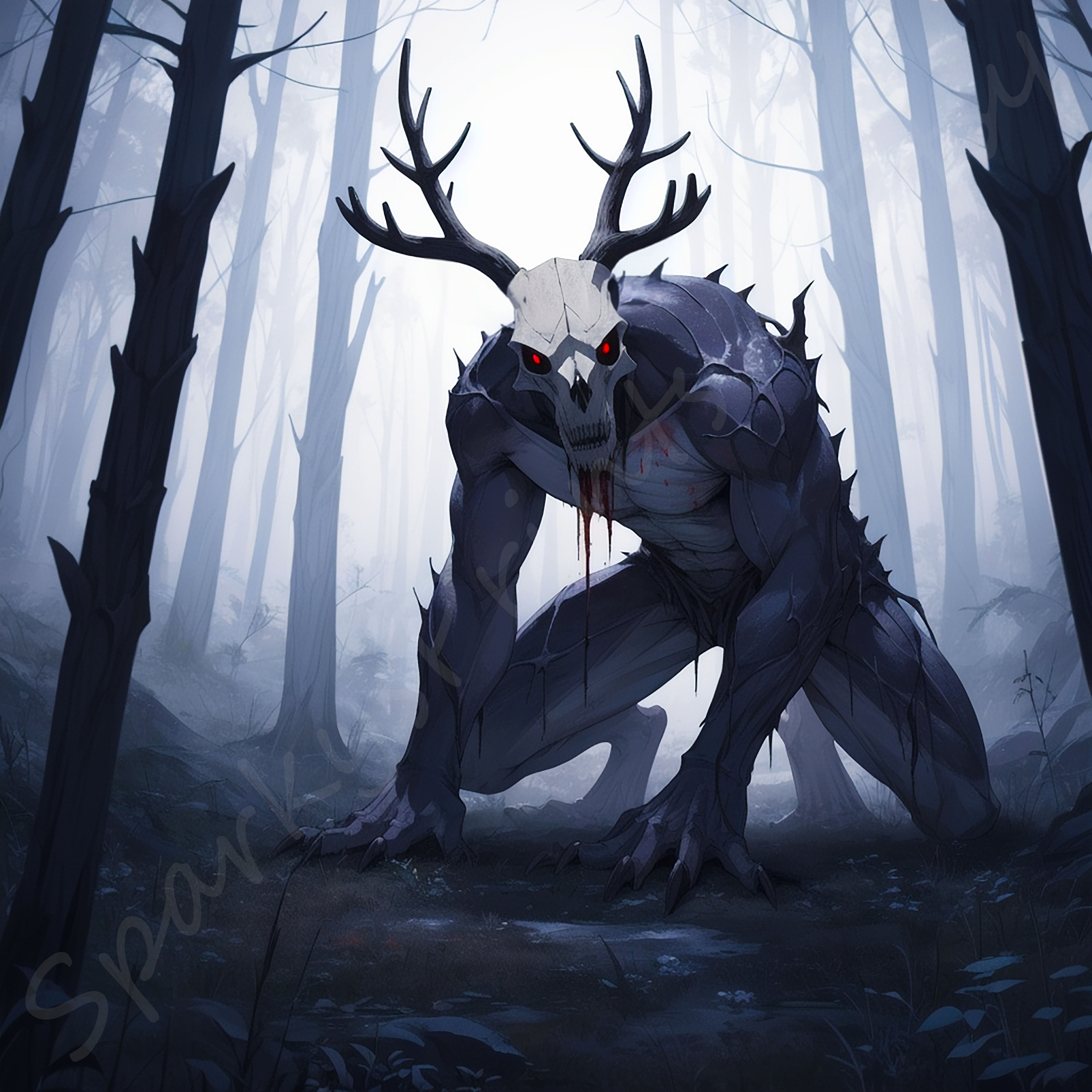 Wendigo Art Collection 1, Digital Download, Instant File, JPG Files ...