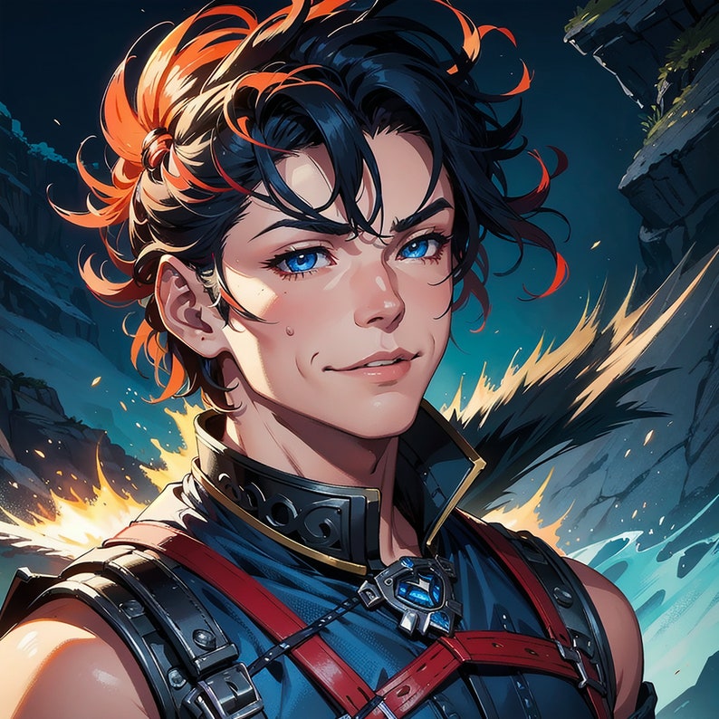 Custom Anime Character Commission, Personalized Cartoon Character ...