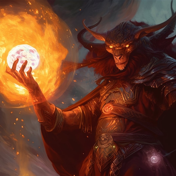 Demon Sorcerer - Etsy