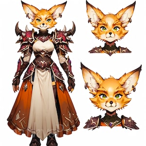 Character Reference Sheet Commission, Digital Download, Personalized ...