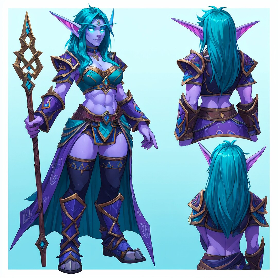 Character Reference Sheet Commission, Digital Download, Personalized, Tabletop, Front & Back ...