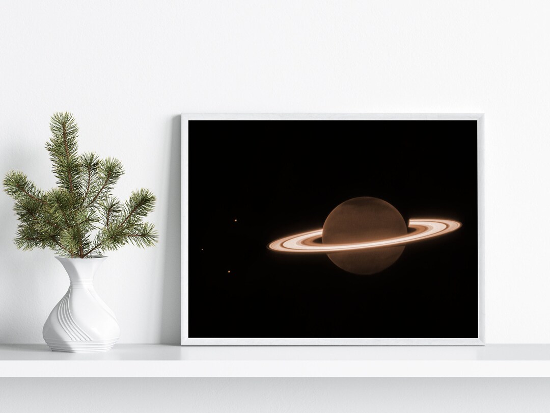 NASA Print, Unframed JWST Saturn Print, NASA James Webb Space Telescope ...