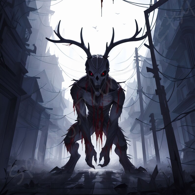 Wendigo Art Collection 1, Digital Download, Instant File, JPG Files ...