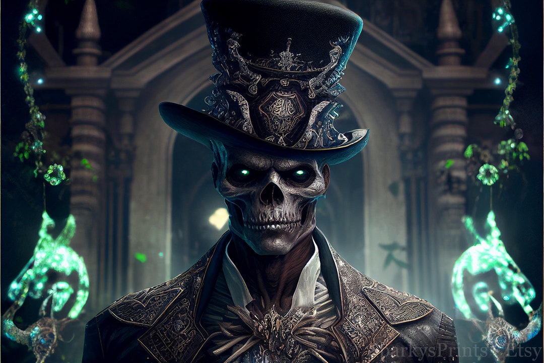 AI Art, AI Generated Art, Wall Art, Home Decor, Baron Samedi Print ...