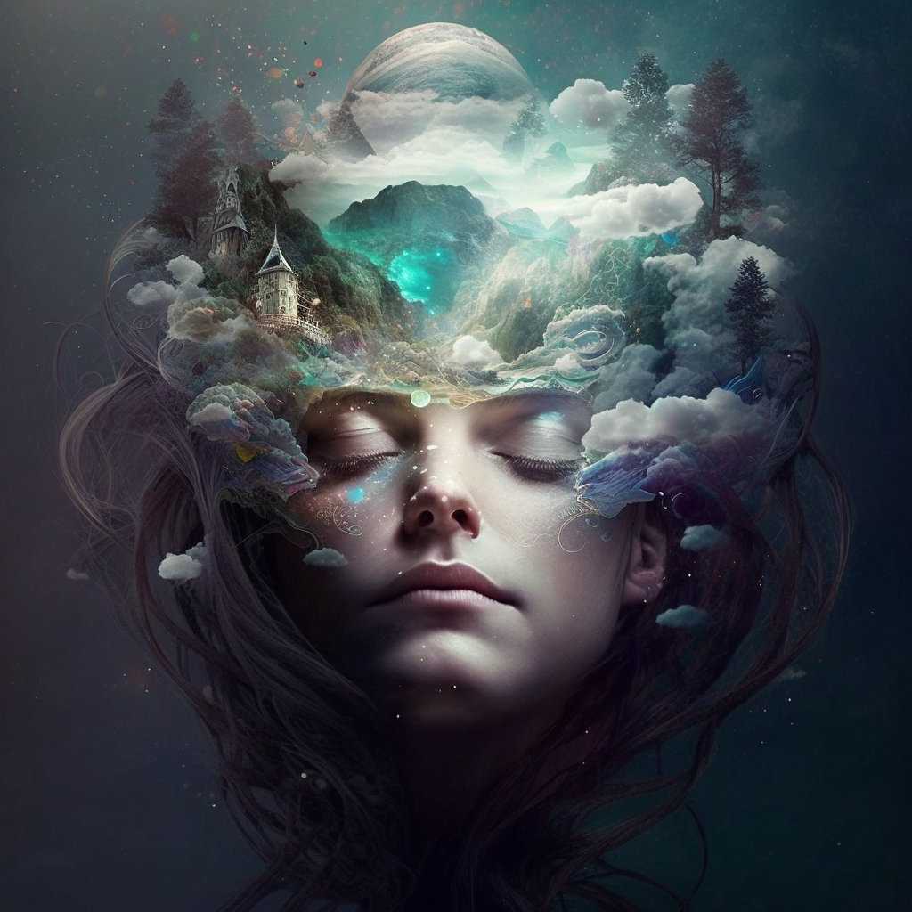 Lucid Dreaming Art Print, Wall Art, AI Art Print, Ai Art, High Quality ...