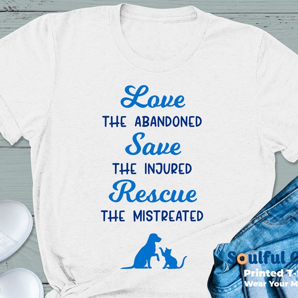 Rescue the Mistreated Save the Injured - Etsy