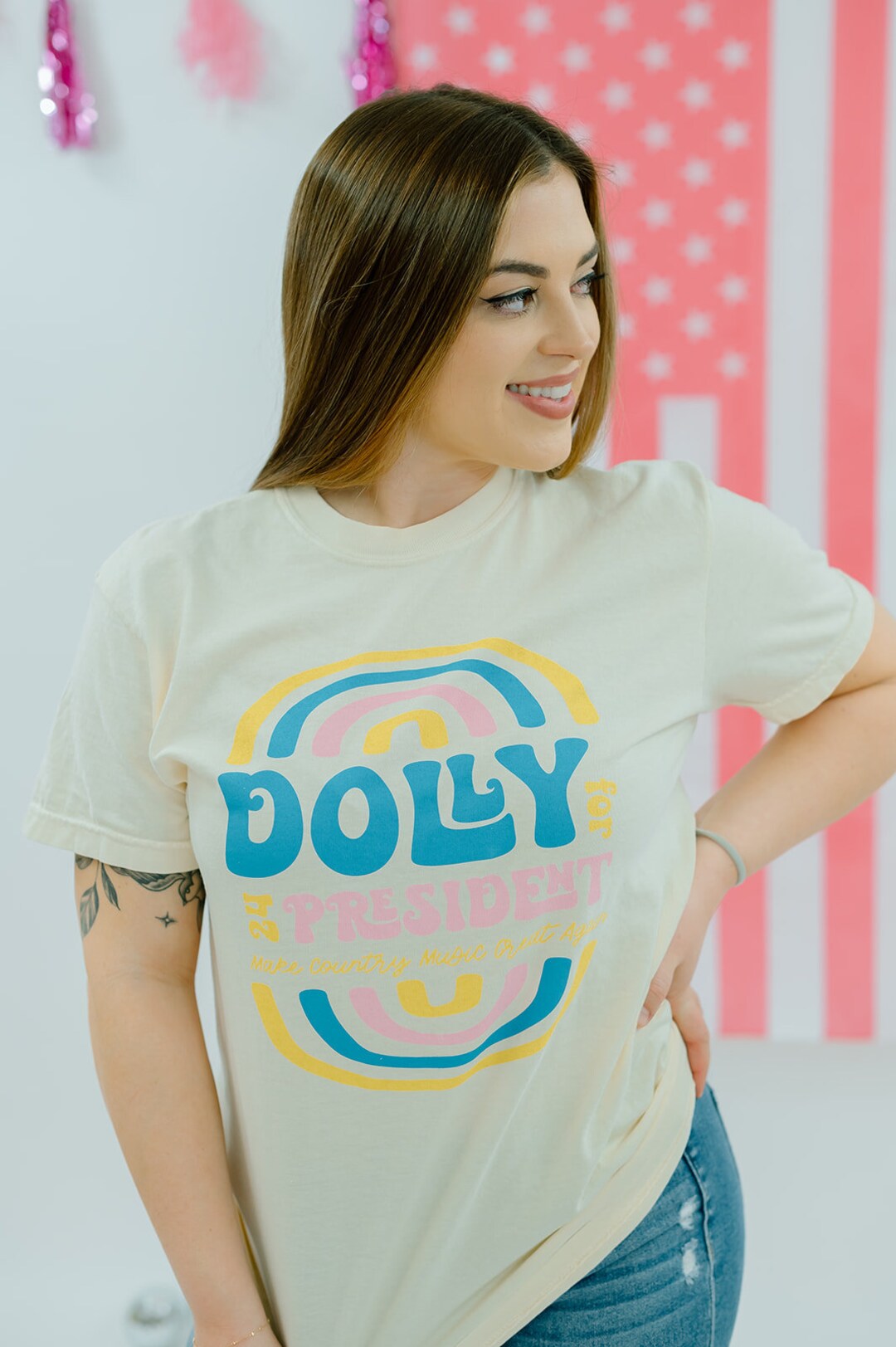 Dolly for President Tee Shirt - Etsy