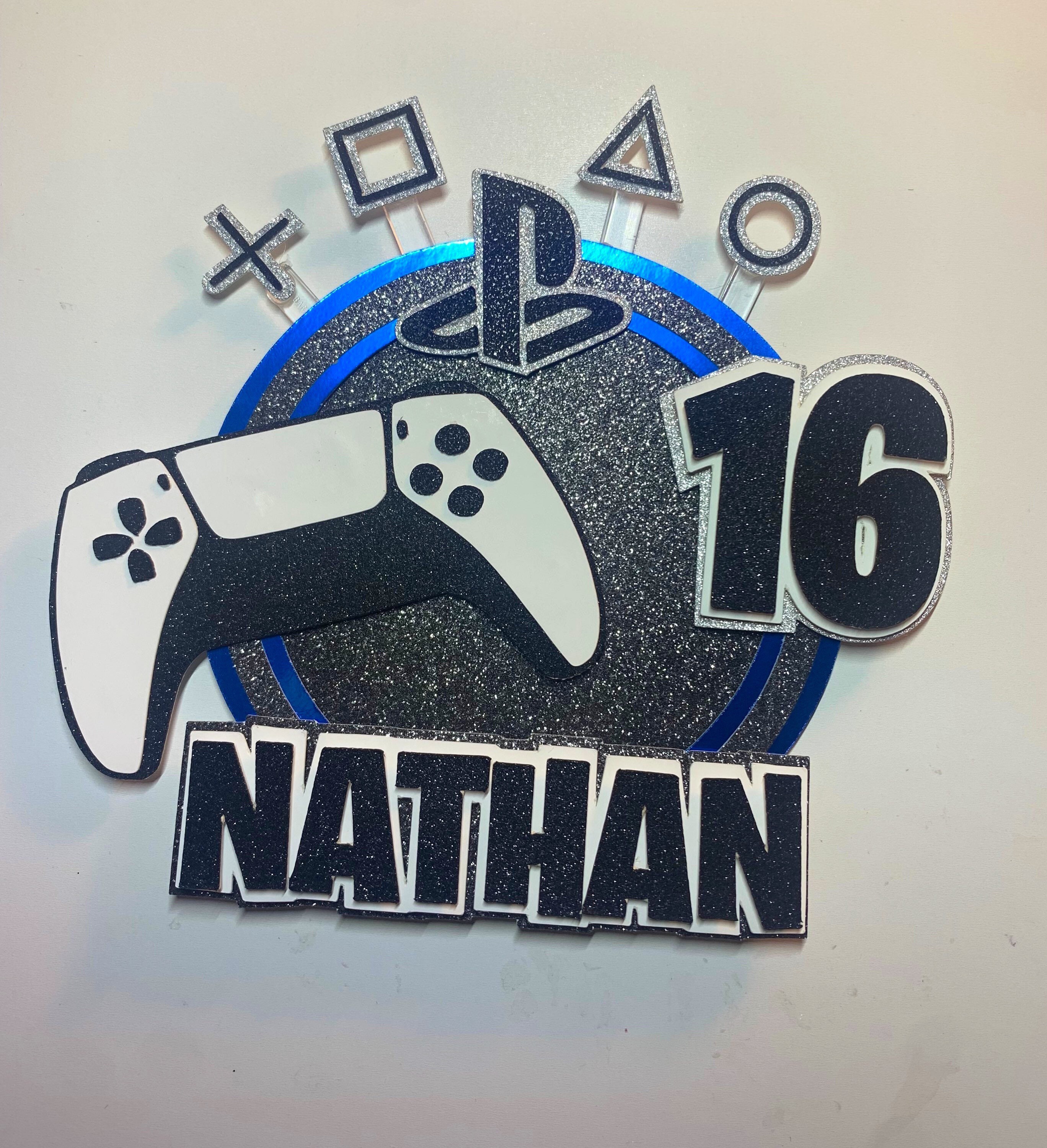 Party Supplies Party Décor Personalised Custom PlayStation Football ...