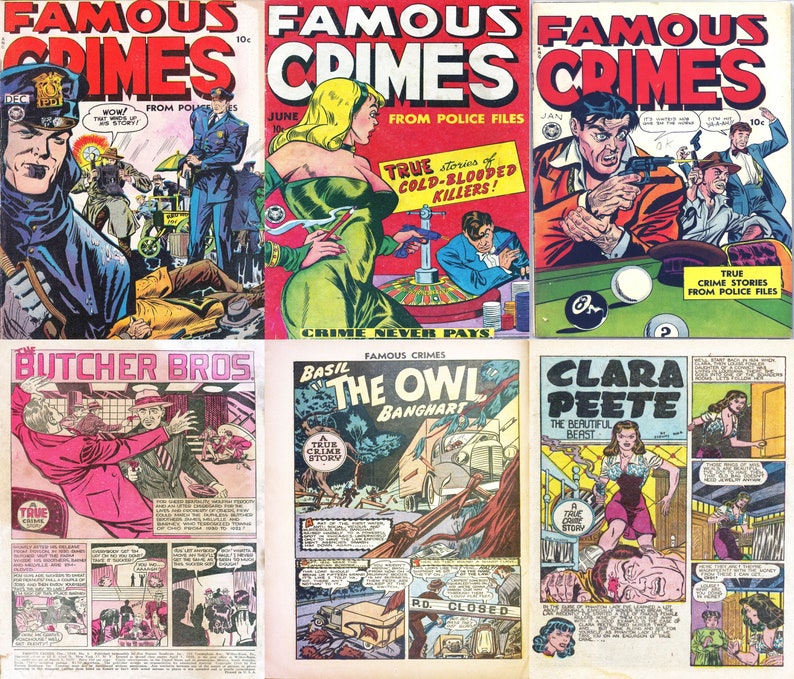 Vintage 1950s Crime Comics Collection (PDF Download) - Etsy