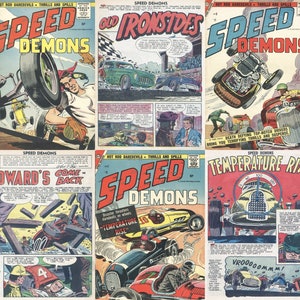 Vintage Racing Comics 1950s – Hot Rod & Speedway Collection (pdfs) - Etsy
