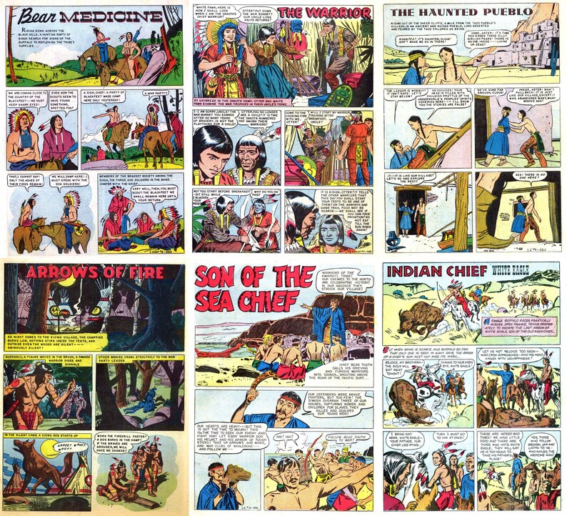 Vintage 'indian Chief' Western Comics: 25 Issues (1950s) (pdfs) - Etsy