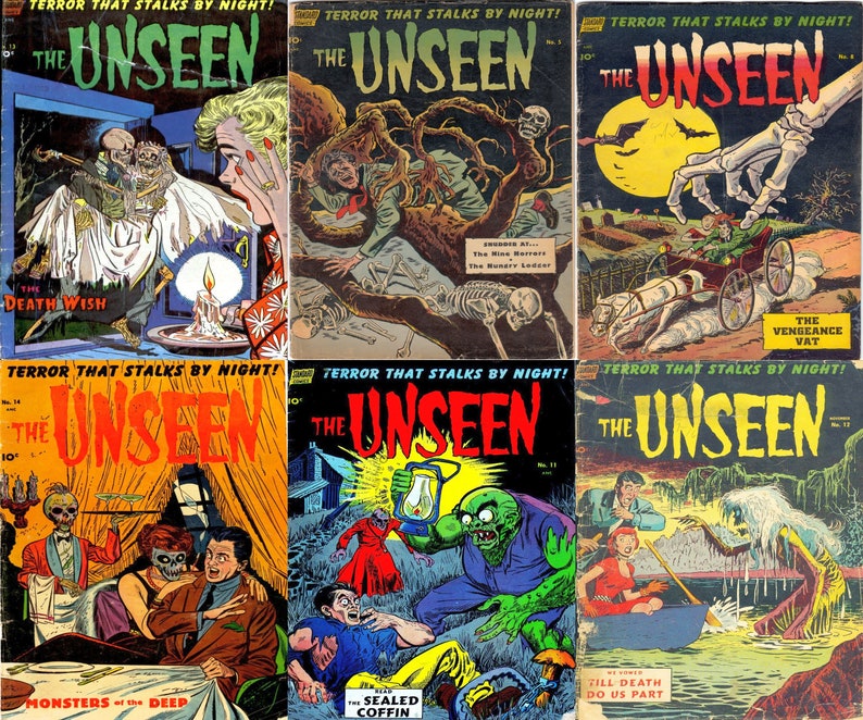 Vintage Horror Comic Book Collection: the Unseen (PDF Download) - Etsy